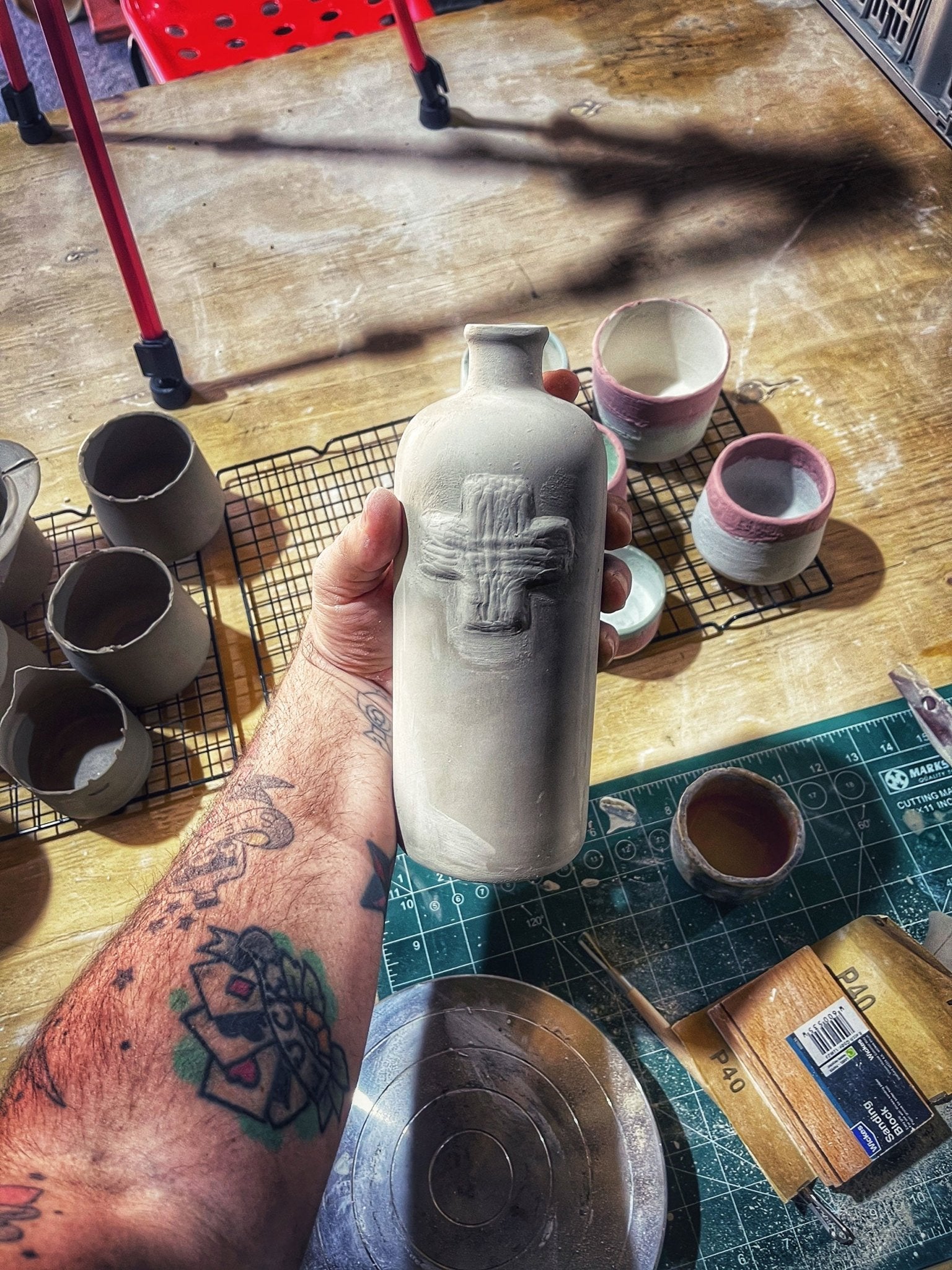 Handmade each unique Gin and Ceramic Flask limited edition – The Church ...