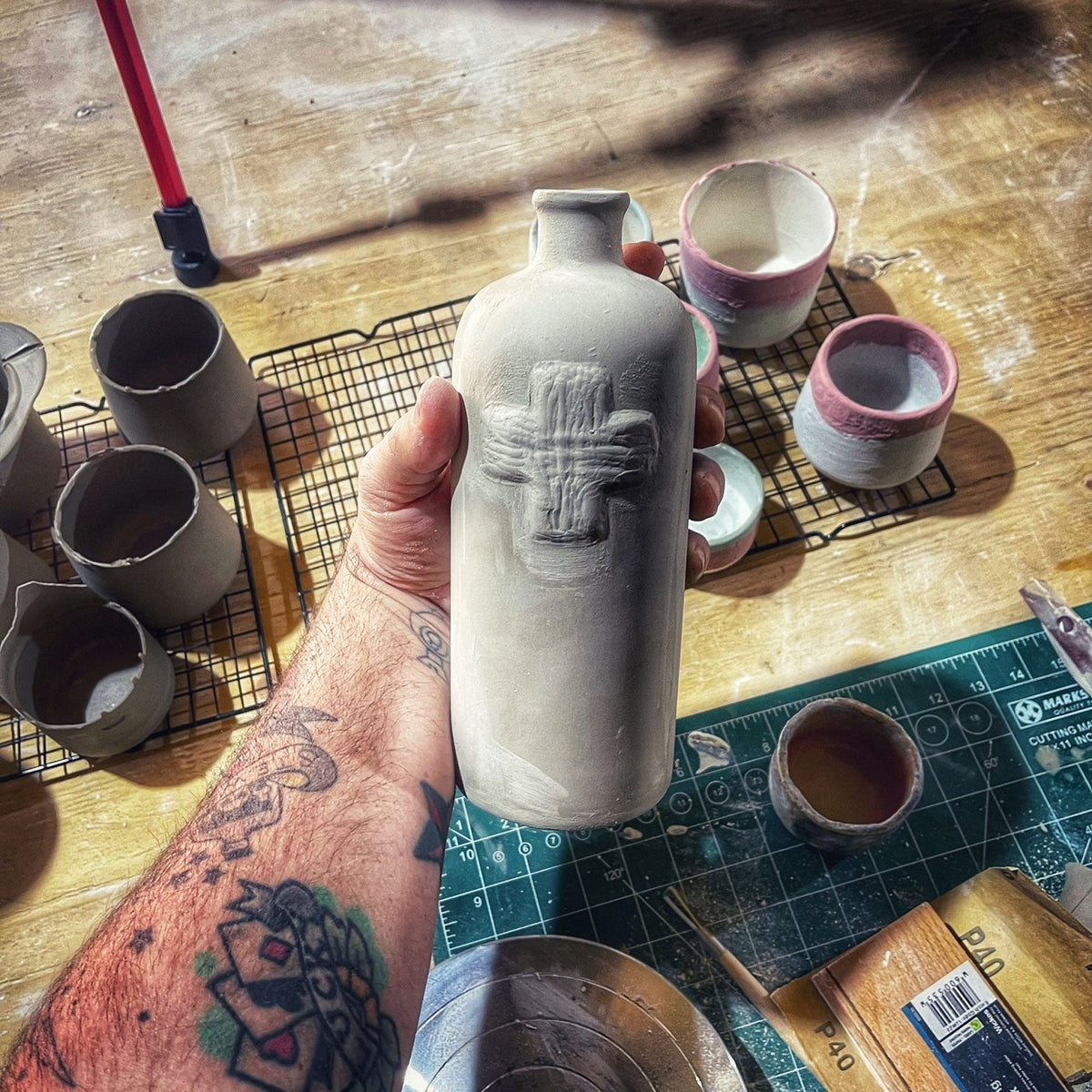 Handmade each unique Gin and Ceramic Flask limited edition – The Church ...